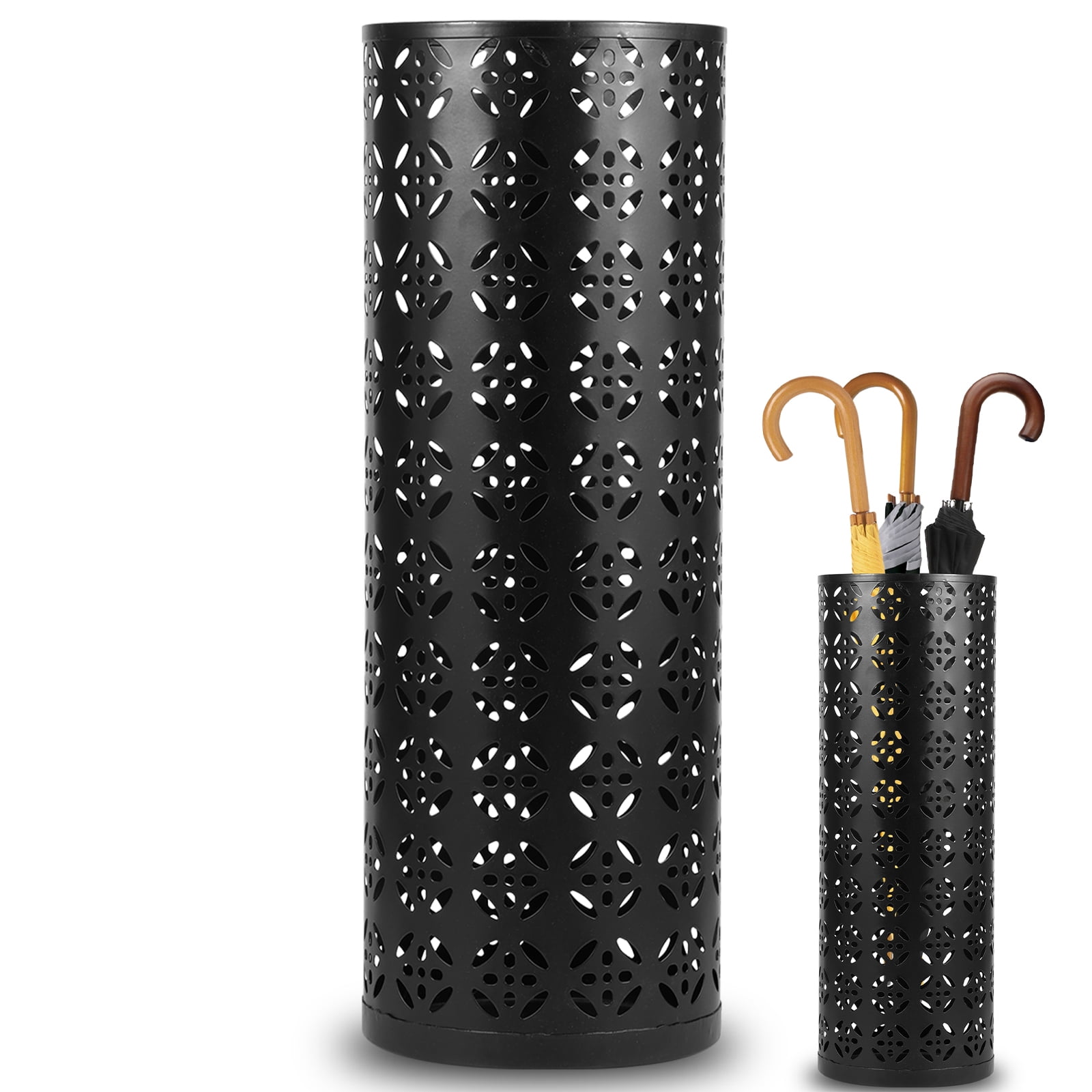 Lzvxtym Indoor Umbrella Stand Rack, Metal Round Umbrella Holder, 16.5 ...