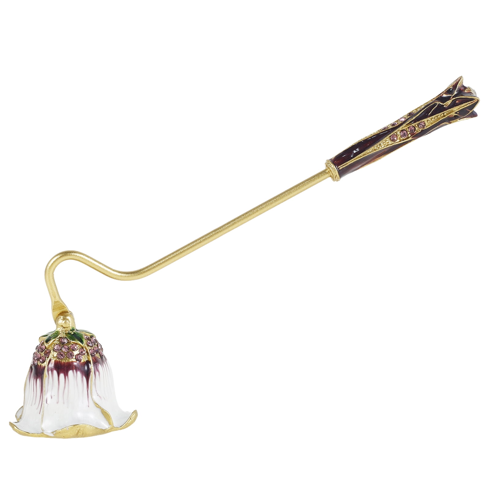 Lzvxtym Metal Candle Snuffer With Rotatable Handle Vintage Flower Shape ...