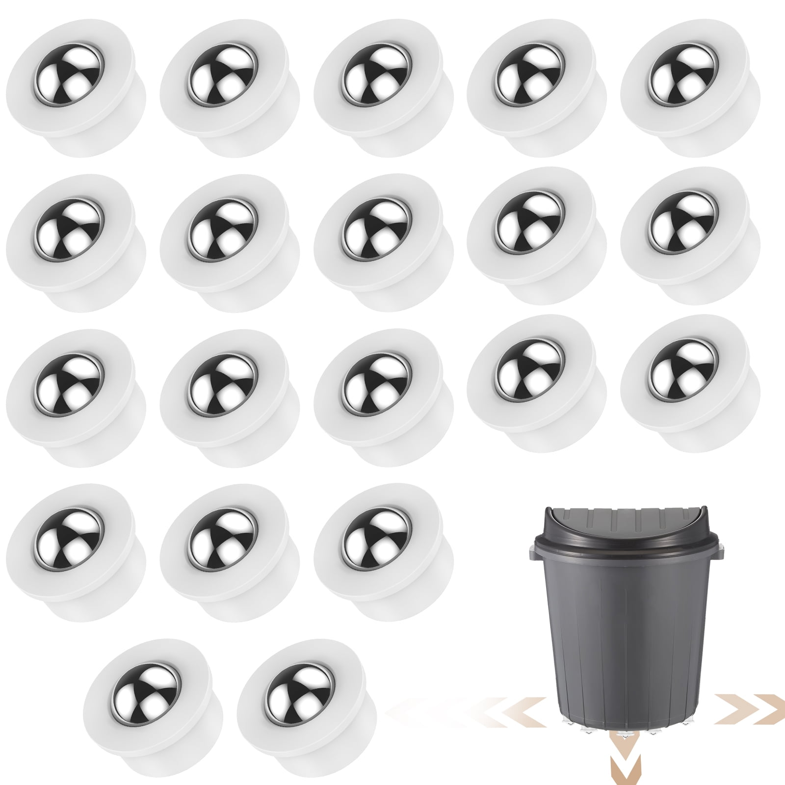 Lzvxtym Mini Caster Wheel 360° Rotatable Mini Ball Transfer Bearing ...