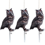 Falcon Decoy Bird Repellent Predator Flashy Reflective Eyes Owl Decoy ...