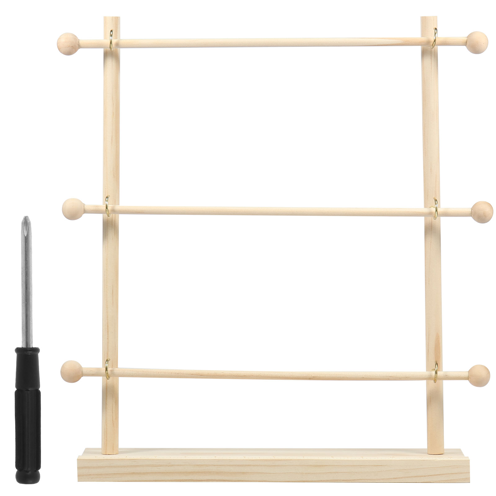 Lzvxtym Ribbon Organizer Wooden Ribbon Holder Organizer Rack Smooth ...