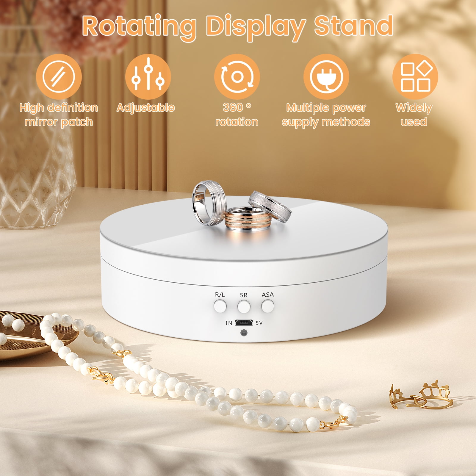 Lzvxtym Rotating Display Stand 360° Rotation Electric Rotating ...