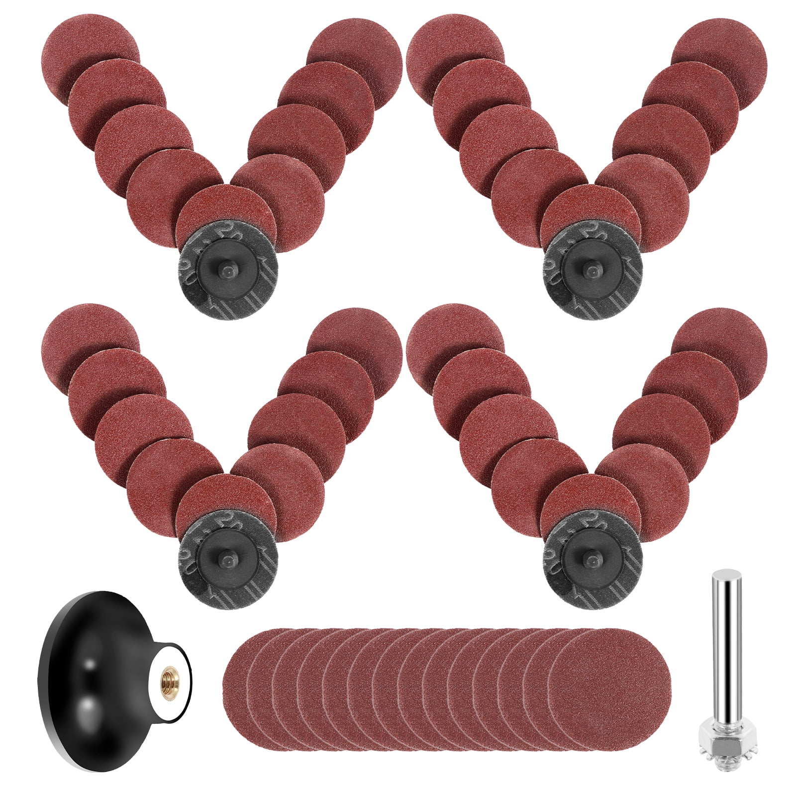 Lzvxtym Round Sanding Discs Kit 2inch Reusable Sand Paper Set 60/80/120 ...