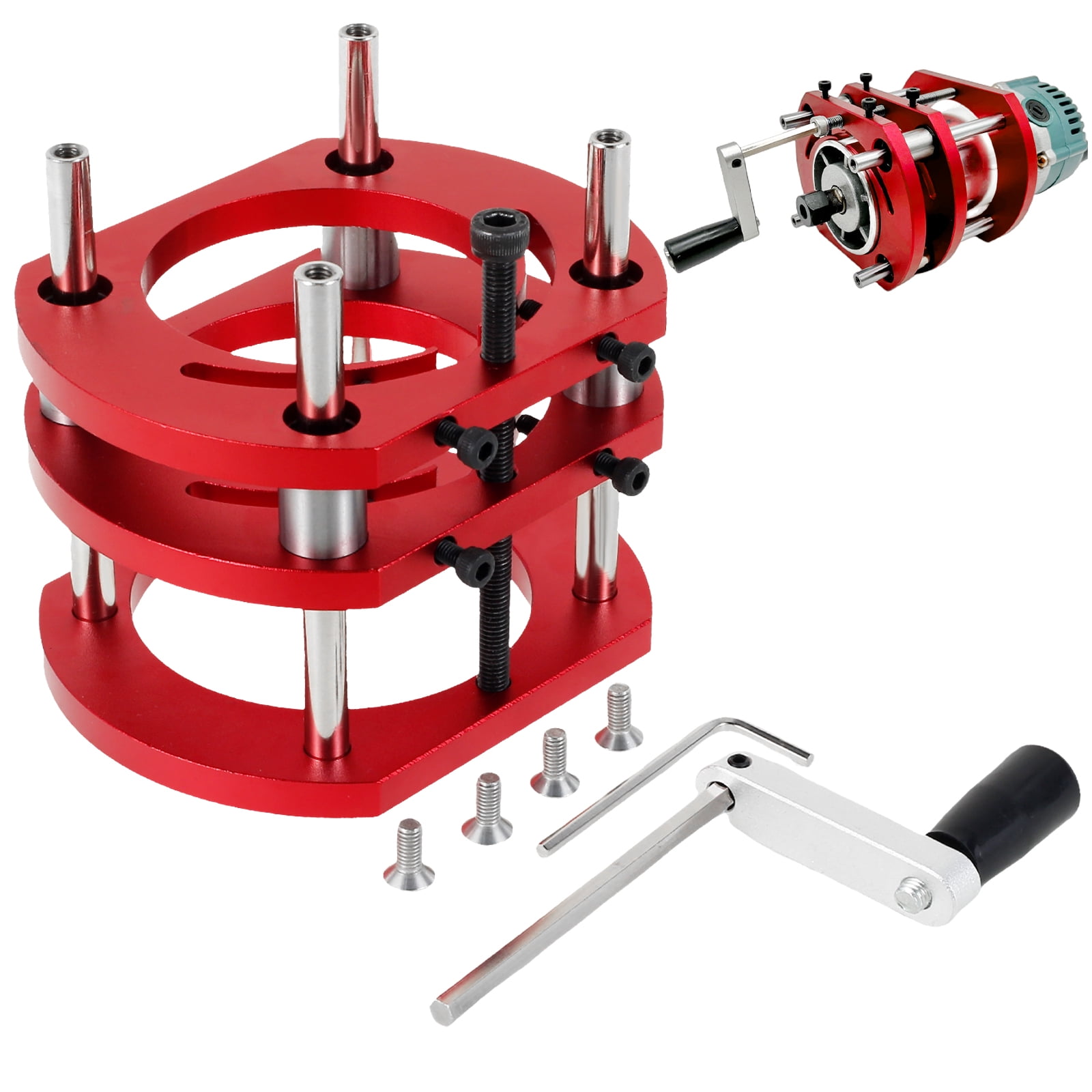 Digital Router Lift Router Lift Base - 4-Jaw Clamping System For DIY ...