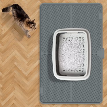 Catit Litter Pan Mat, Grey - Walmart.com