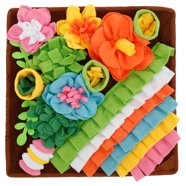 dnusflzt Pet Snuffle Mat,Rose Flower Shape Dogs Treat Slow Feeding Mat ...