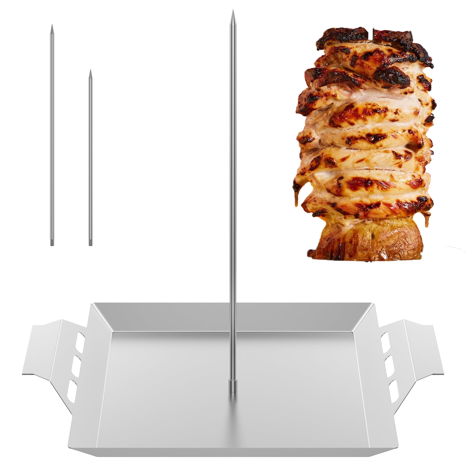 Lzvxtym Stainless Steel Al Pastor Skewer Vertical Skewer with 3 Sizes ...