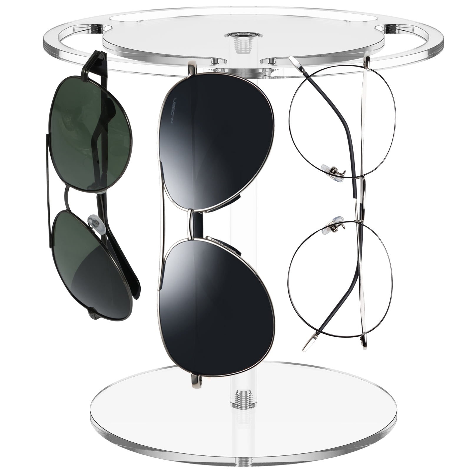 Lzvxtym Sunglasses Holder 360 Degree Rotating Sunglasses Stand Acrylic ...