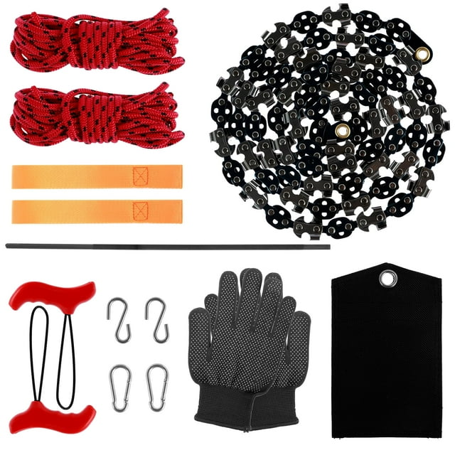 Lzvxtym Tree Limb Rope Saw 53inch 68 Teeth High Limb Hand Rope Chainsaw ...