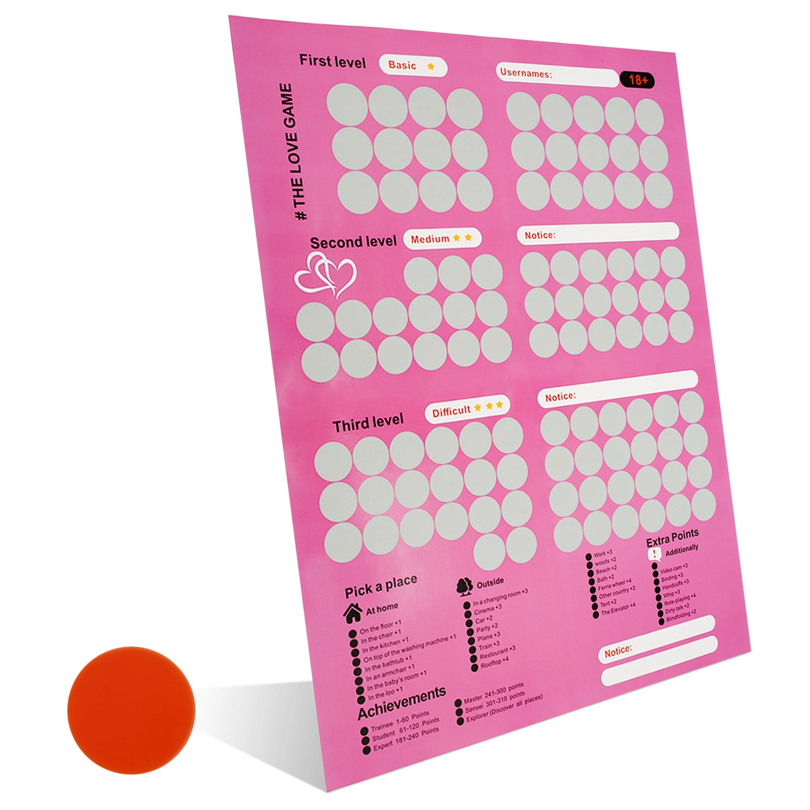 Lzvxtym Valentines Day Scratch Off Poster Funny Love Game Scratch Off ...