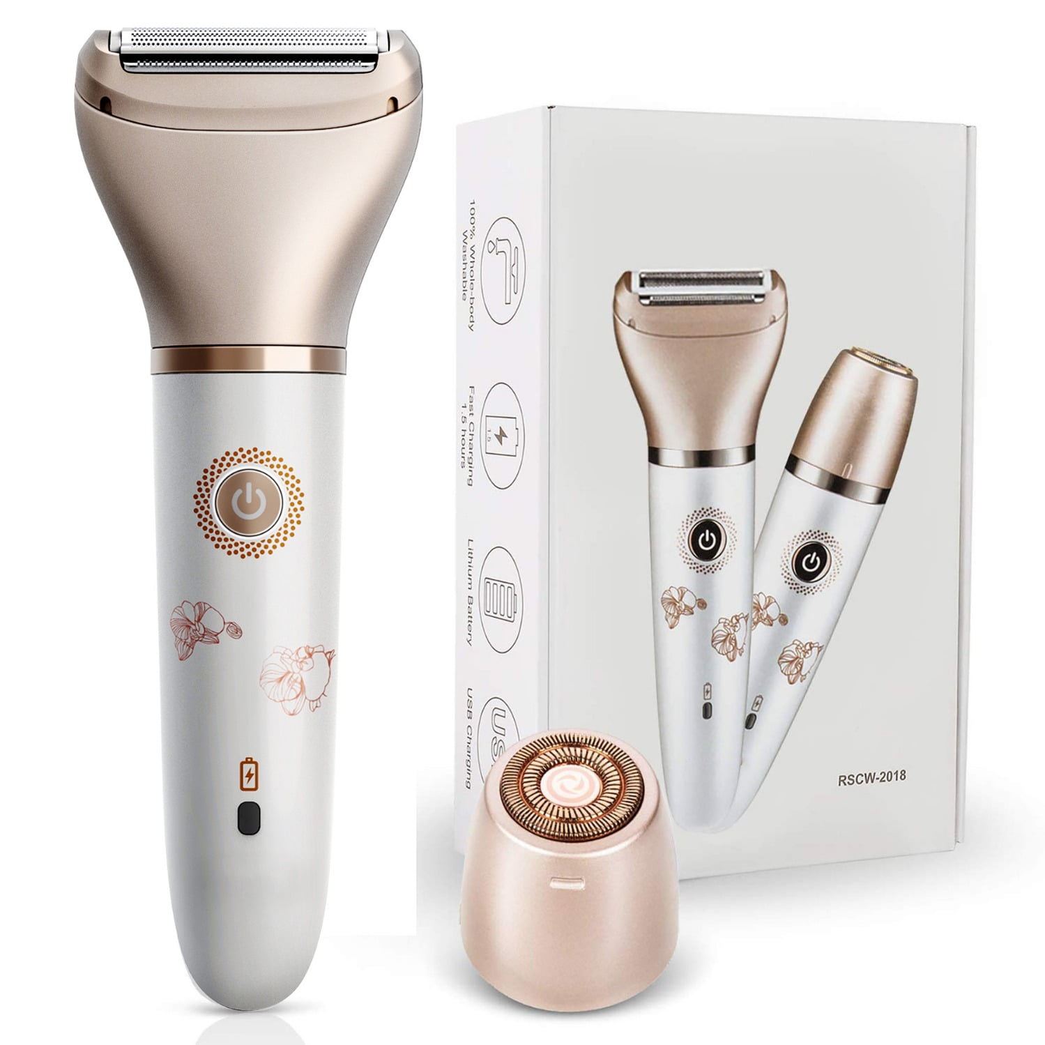 Lzyawe Electric Razor for Women-Painless 2-in-1 Women Shaver Hair ...