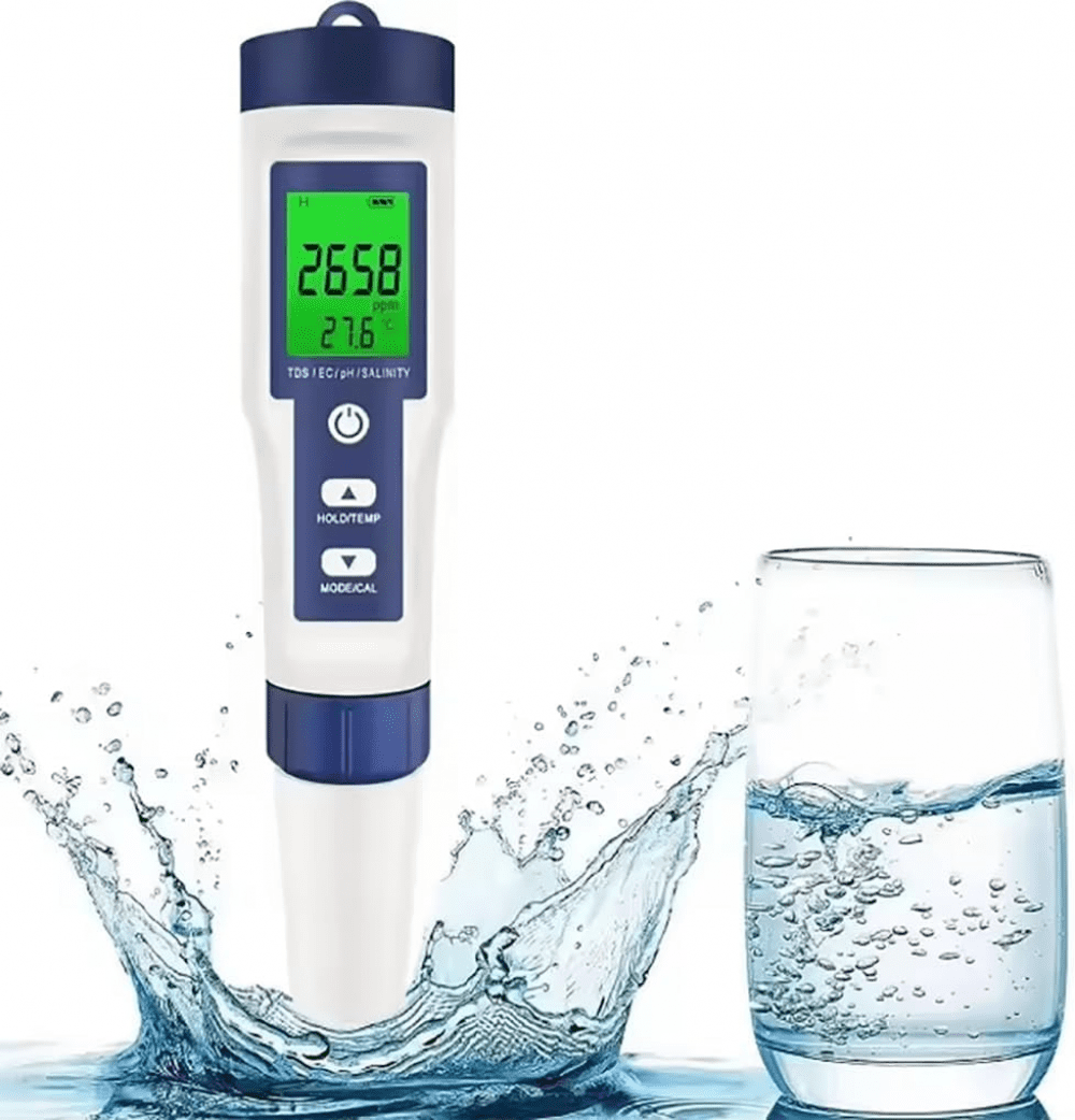 Lzyawe Pool Salt Tester & PH Meter, Hofun Digital Salinity Meter and PH ...