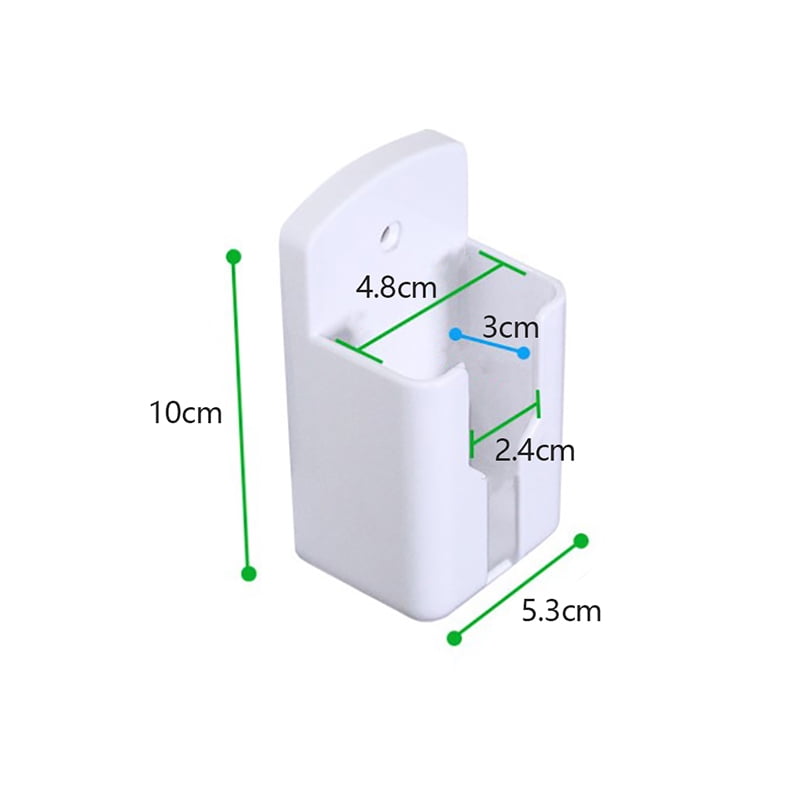 (M) 1Pc Universal Air Conditioner Remote Holder White Wall Mounted Box ...