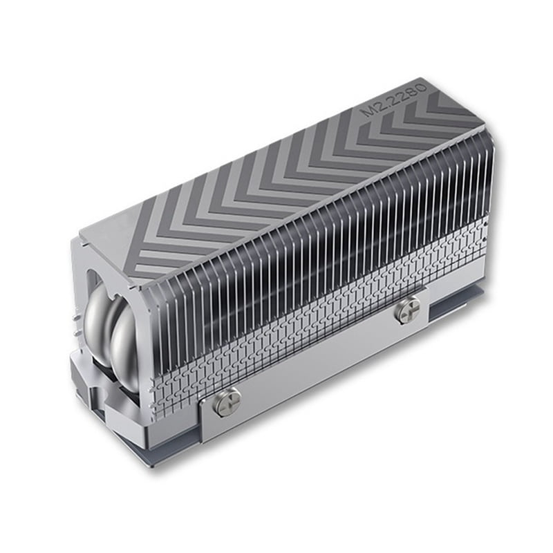 M.2 2280 NVMe SSD Heat Sink Cooler Dual Heat Pipes High-Performance ...