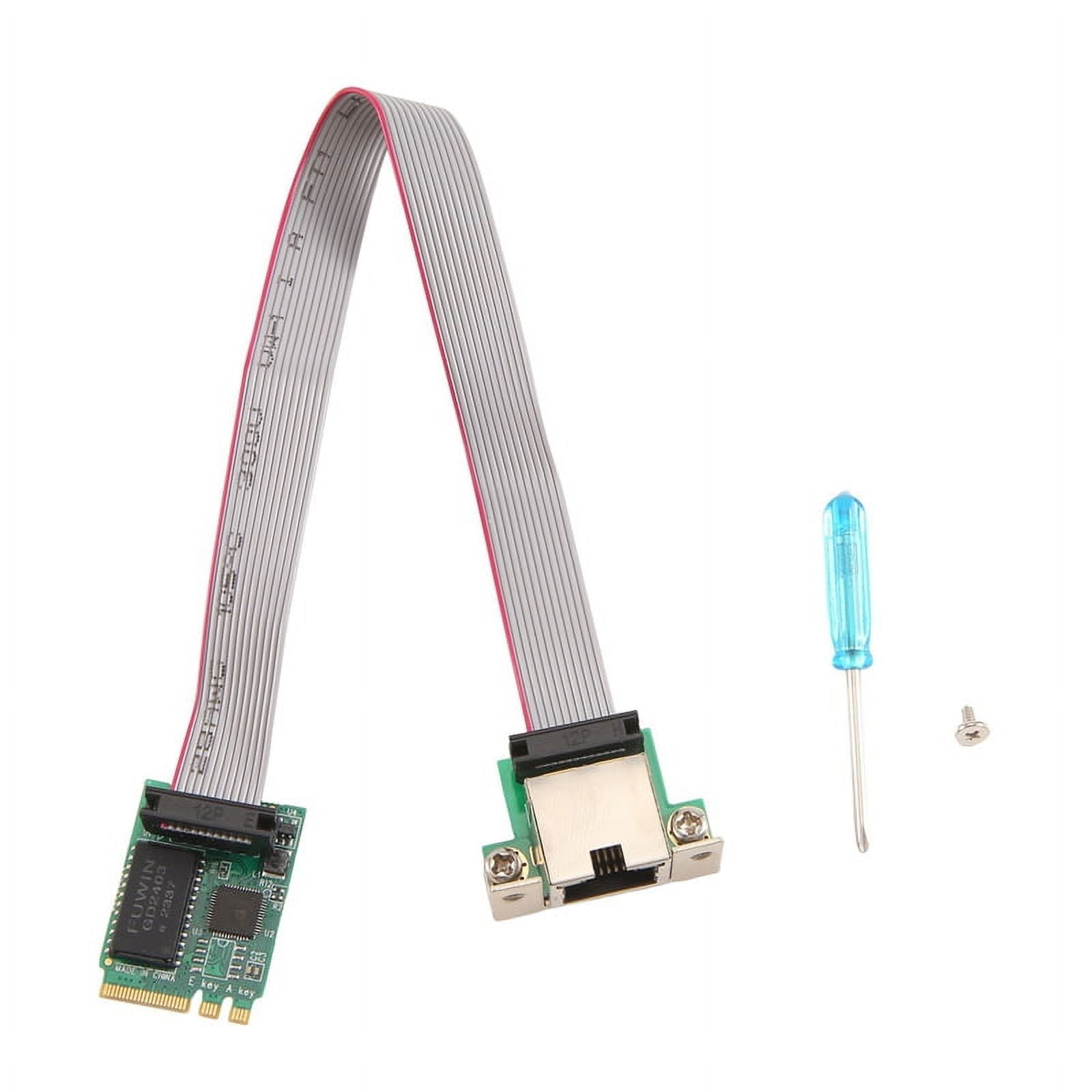 M.2 A+E KEY 2.5G Ethernet LAN Card RTL8125B Industrial Control Network Card M.2 Gigabit Ethernet ...