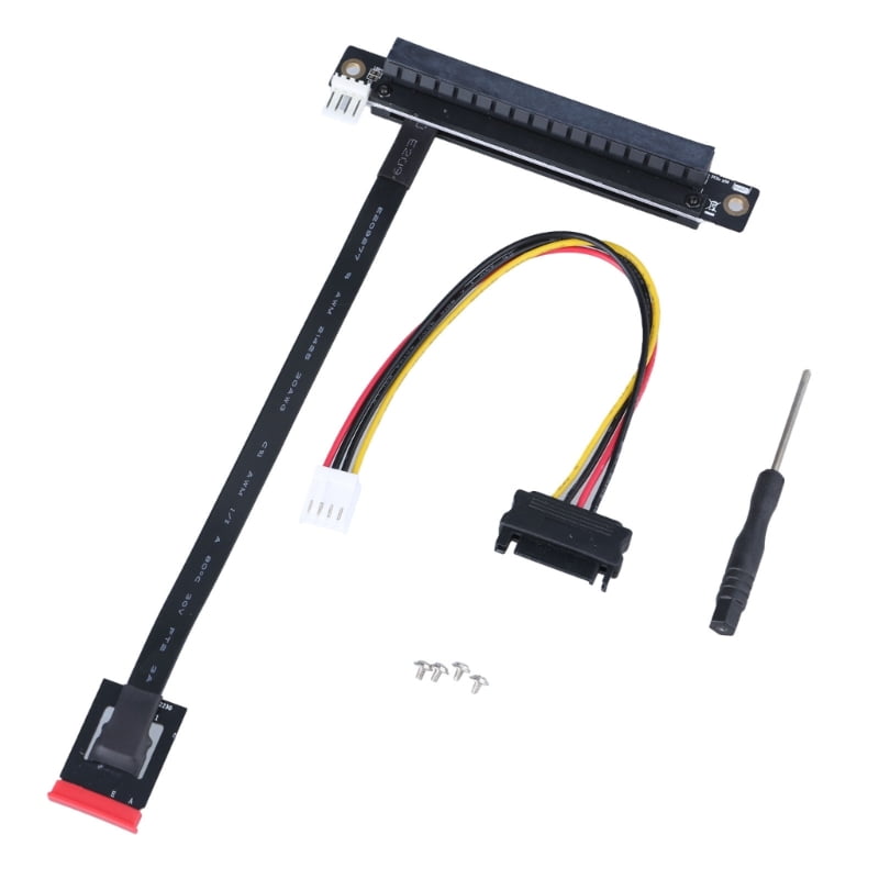 M.2 A+E Key To PCIe 16X Adapter Cable 270 Degree Adapter 4Pin FDD Power ...