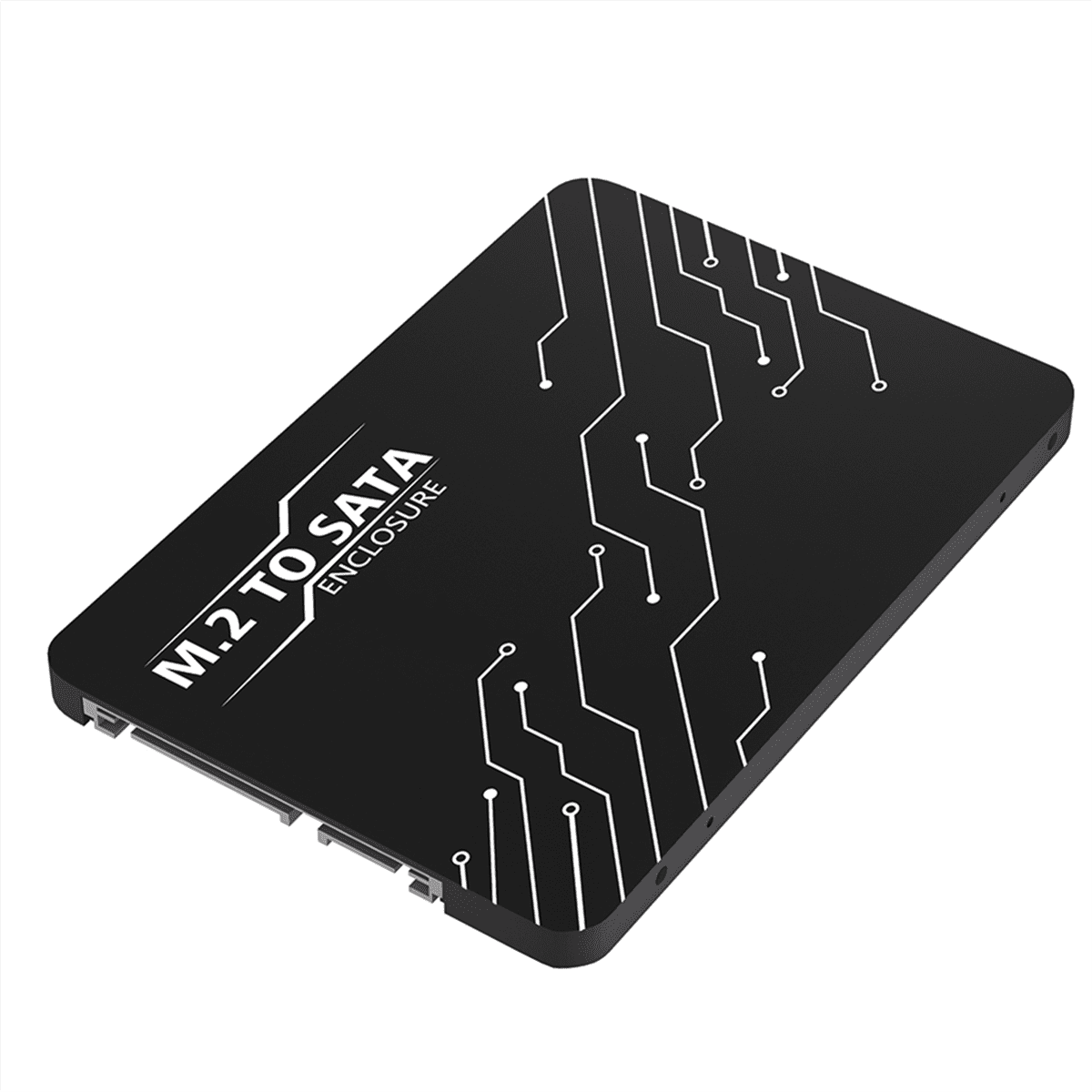 M.2 Adapter to 2.5 SATA Enclosure, B & M Key Based NGFF SSD Converter 3 ...