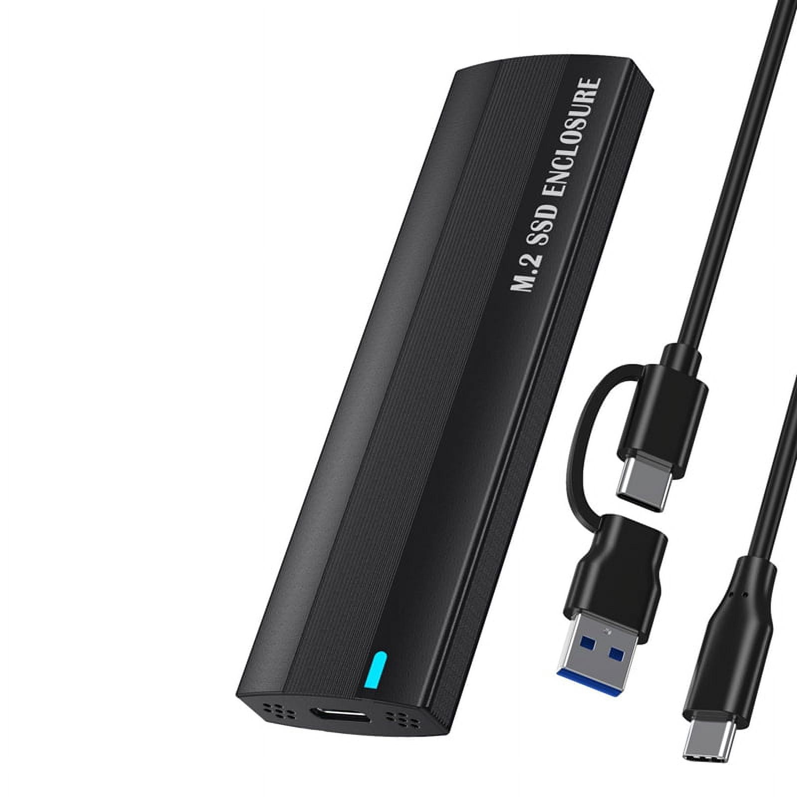 M.2 Hard Drive Enclosure NGFF Dual Protocol TypeC Mobile Hard Drive ...