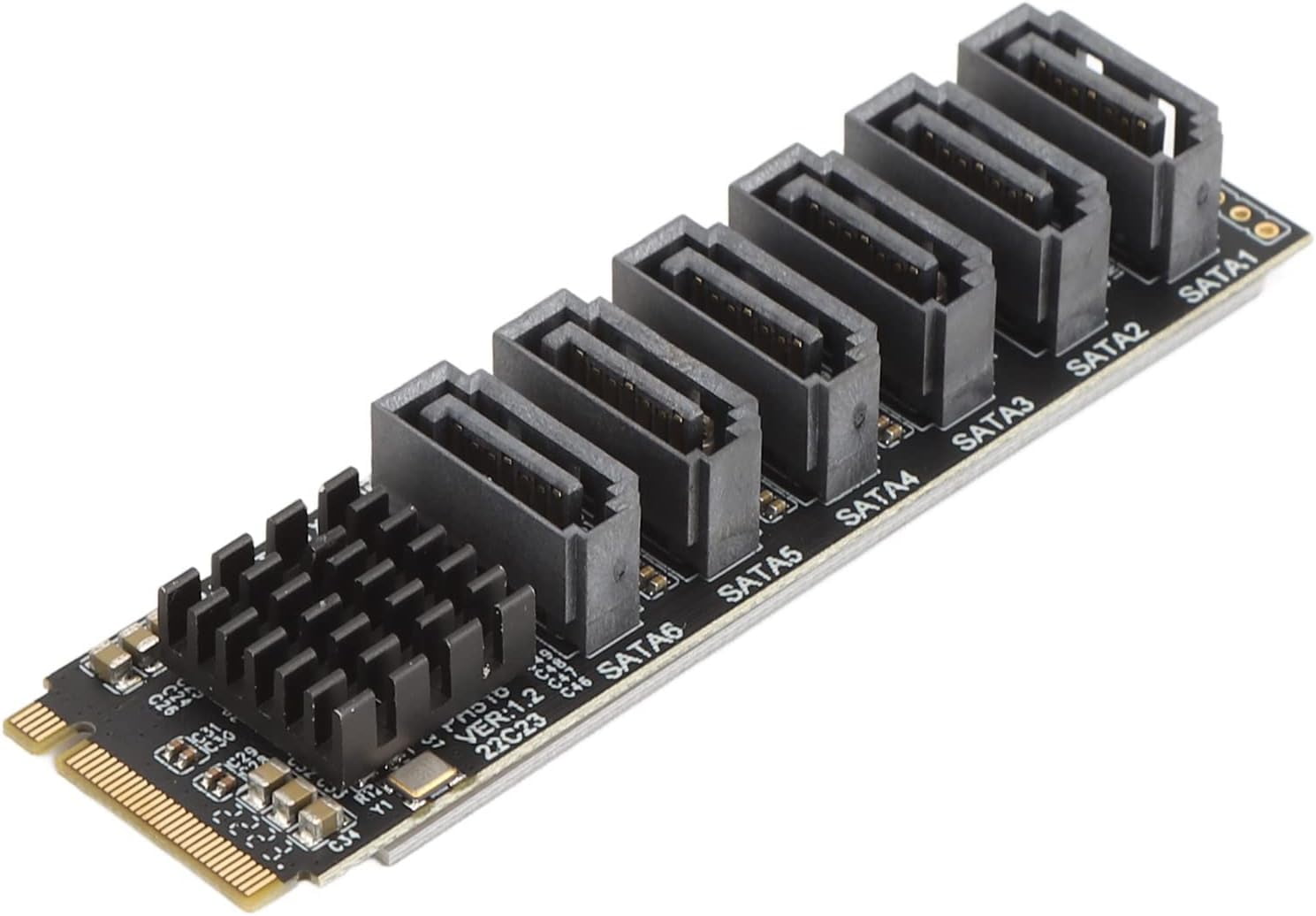 M.2 M Key NVME to SATA 3.0 6 Port Adapter Card - Walmart.com