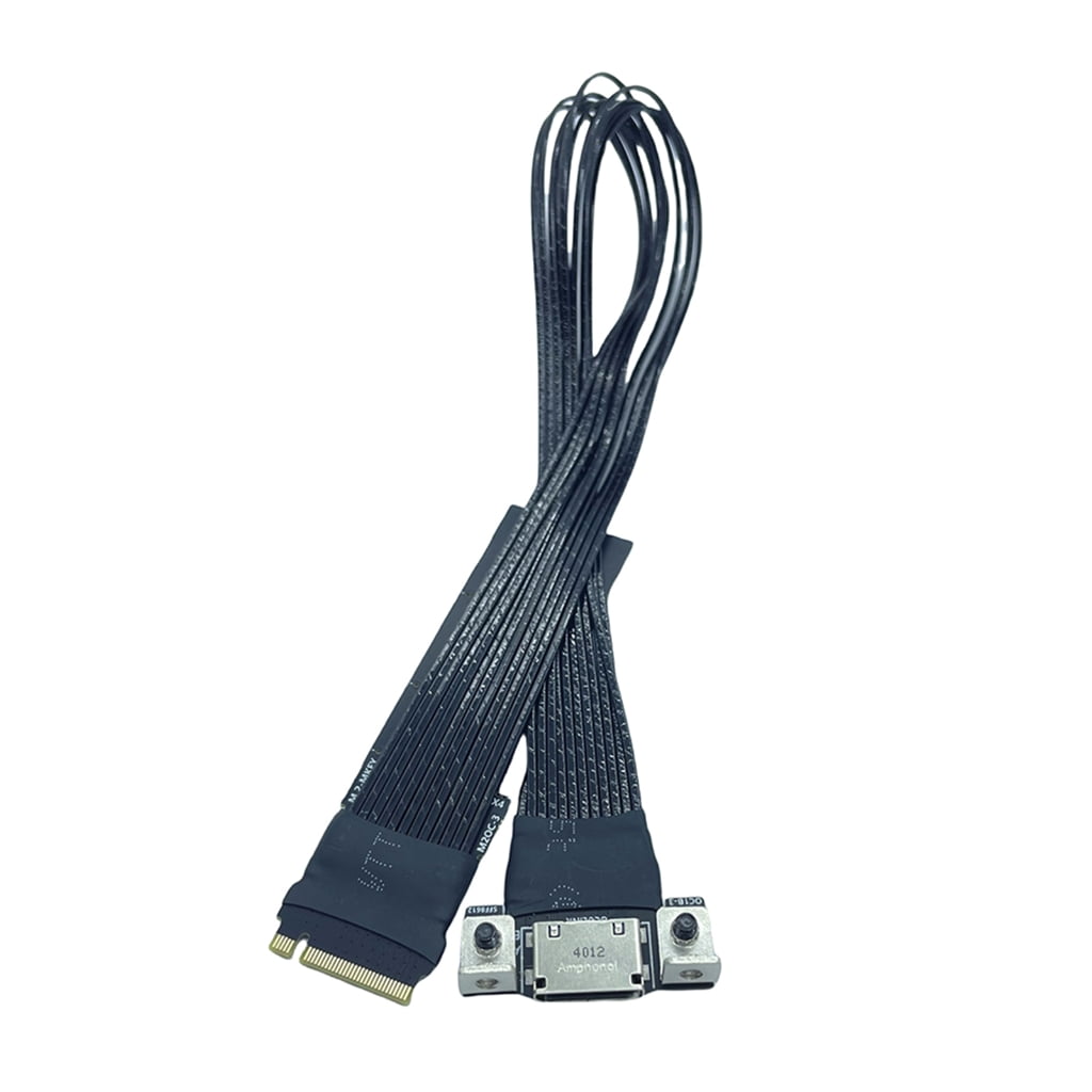 M.2 M Key NVME to SFF8611 Adapter Cable PCIe4.0 Gen4 Silver Plated ...