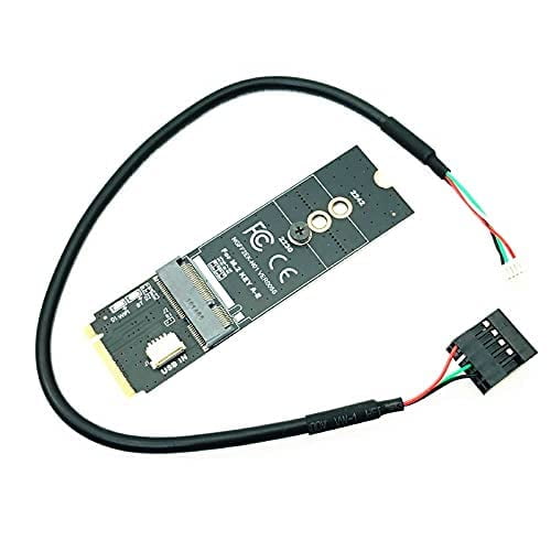 M.2 M-Key to A + E Key NGFF Slot Wifi Wireless Network Card M.2 NGFF ...