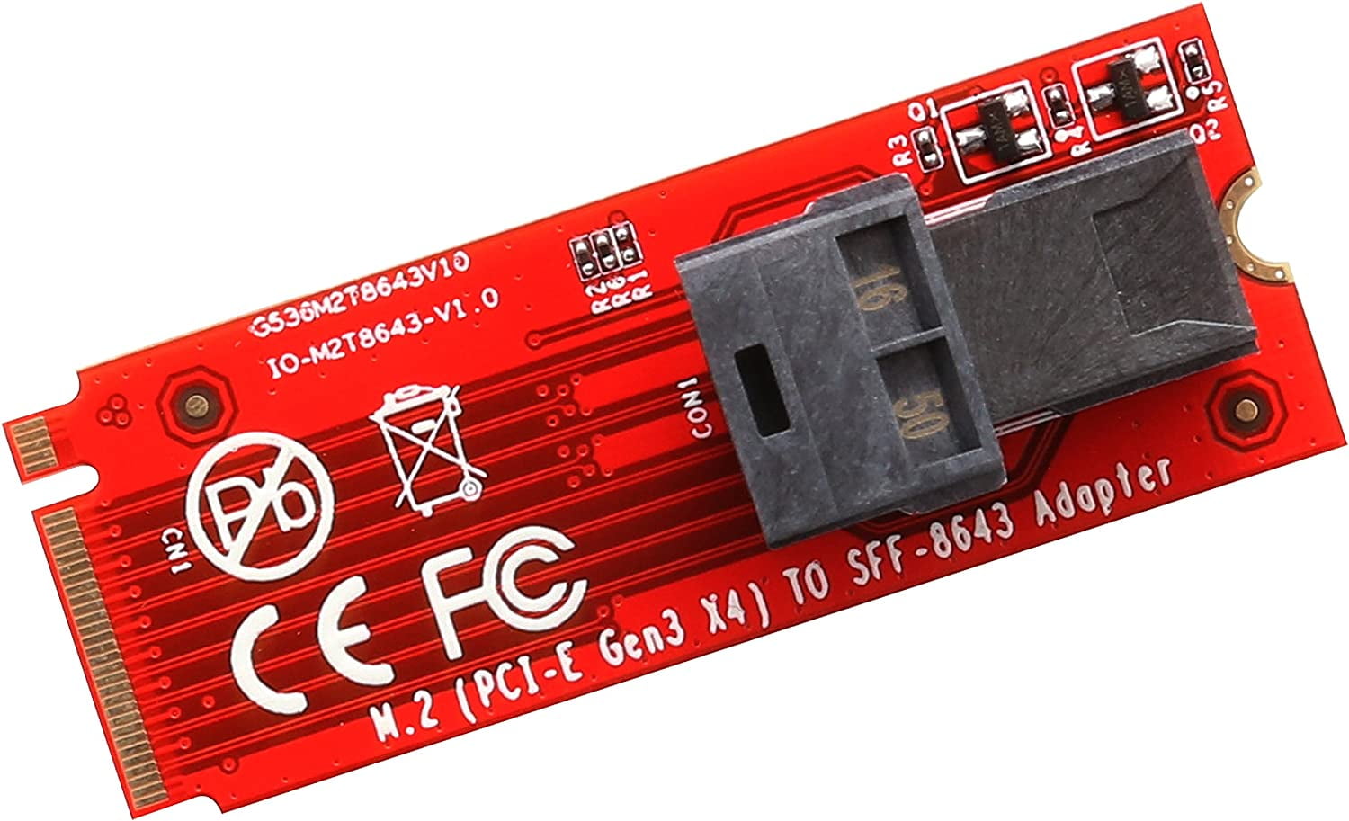 M.2 Mini-SAS HD to U.2 Cable (SFF-8643 to SFF-8639) Connector for U.2 ...