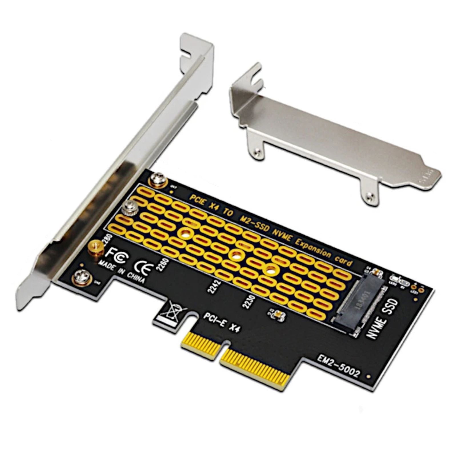 M.2 NGFF M-Key to Desktop PCIe x4 NVMe SSD Expansion Adapter Card ...