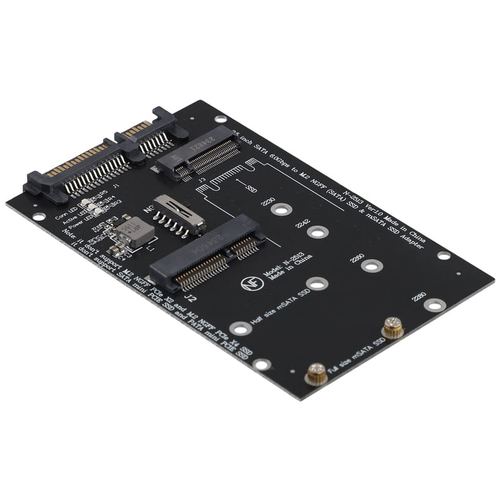 M.2 NGFF MSATA SSD to 2.5Inch SATA 3.0 Adapter 2 in 1 Converter Card for PC Laptop - Walmart.com