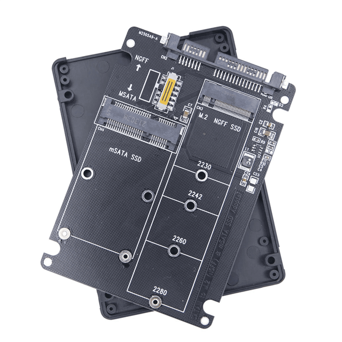 M.2 NGFF MSATA SSD to SATA 3.0 2 in 1 Converter Card SSD Adapter Card - Walmart.com