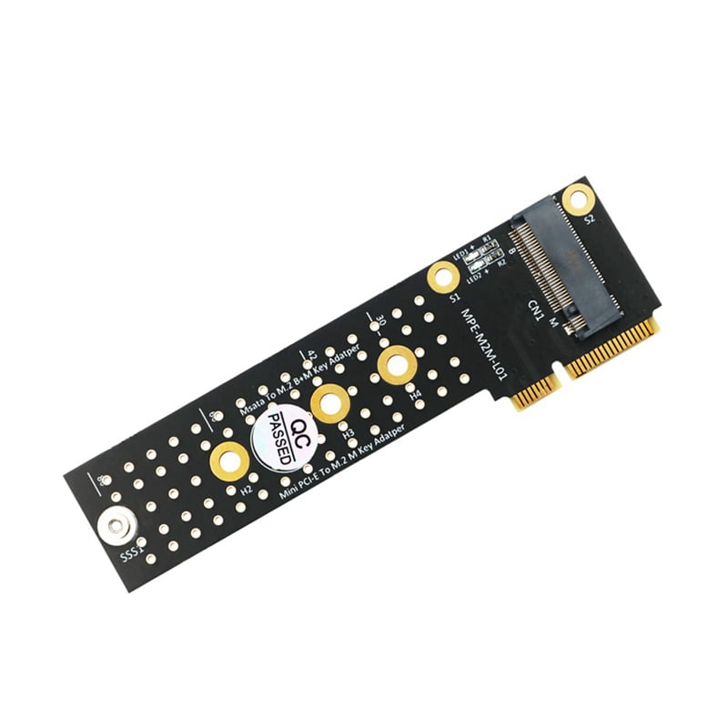 M.2 (NGFF) NVME SSD to Mini PCIe Converter Card Mini PCI-E to M.2 M-Key Adapter Msata to M.2 B+M ...