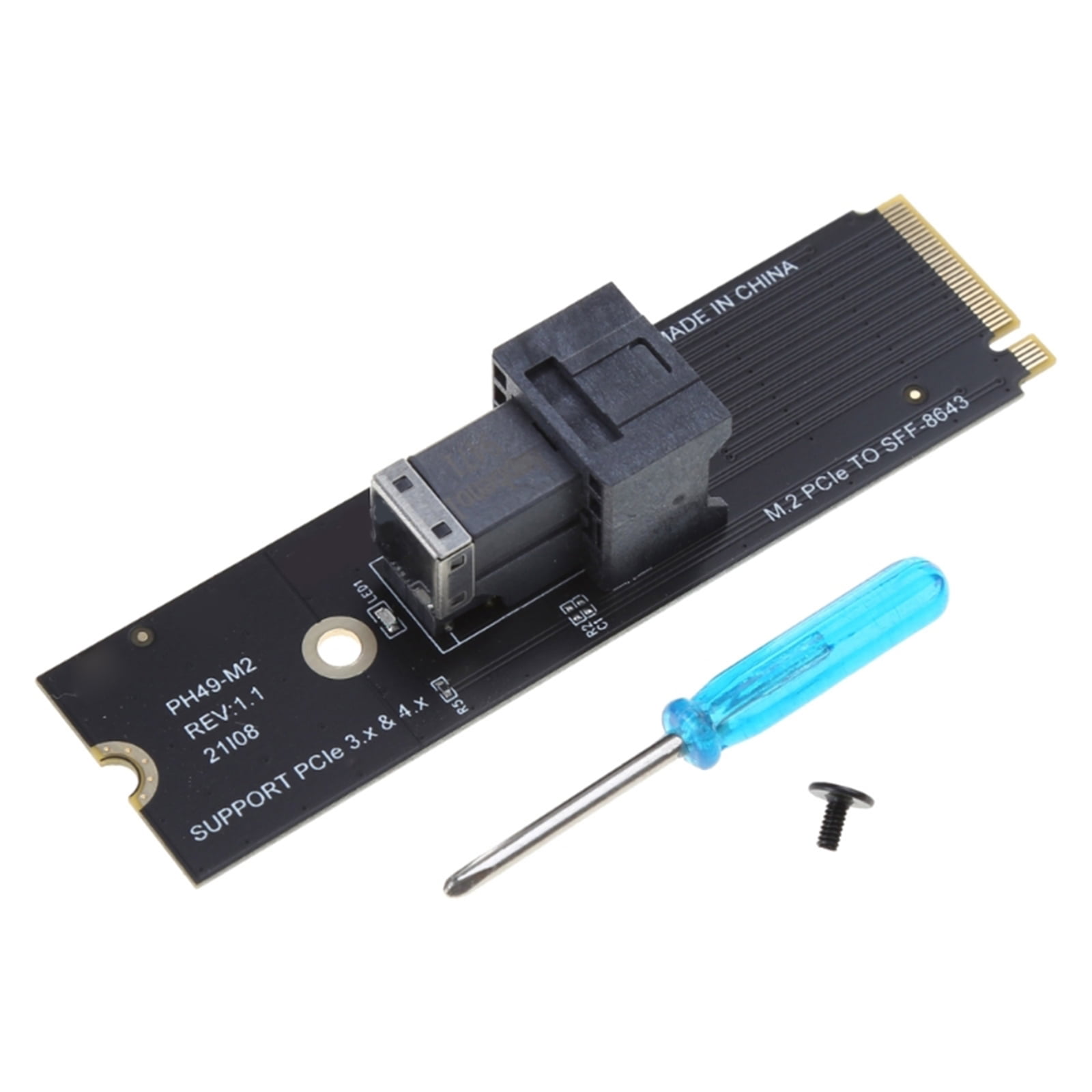 M.2 NVME Adapter Card SFF-8643 NVMe PCIe Host Controller Expansion Card ...