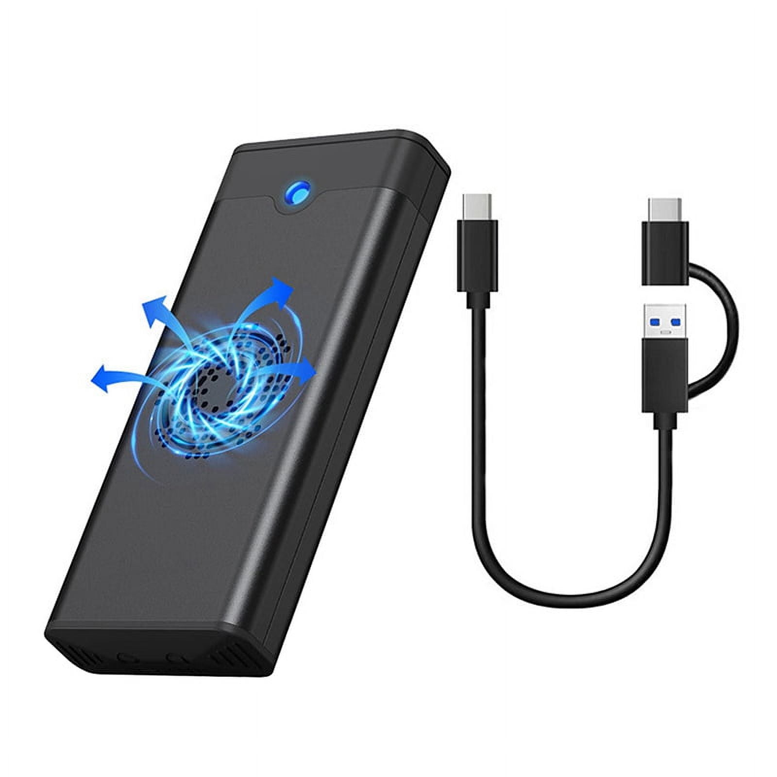 M.2 NVME NGFF Dual Protocol External SSD Enclosure Adapter with Cooling ...