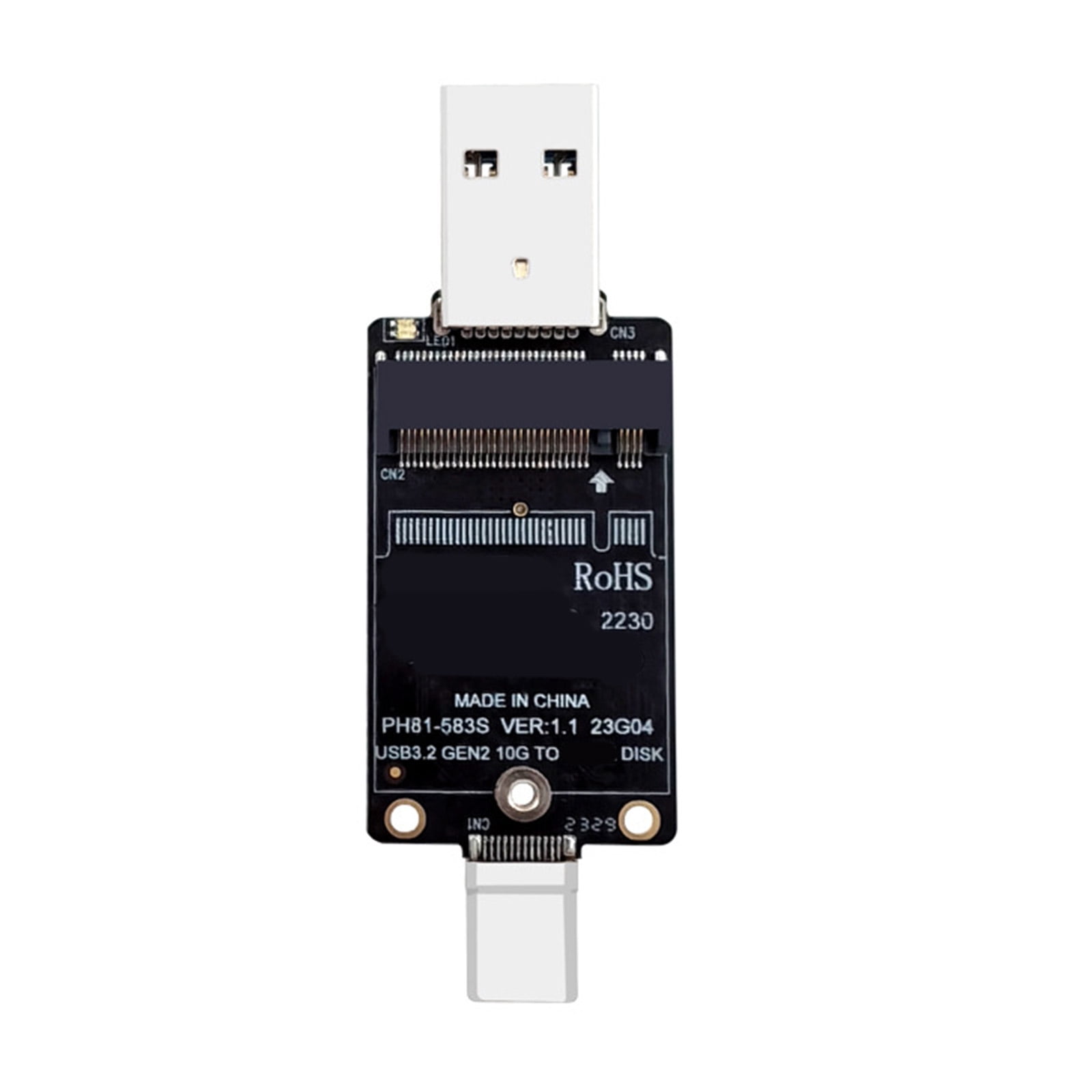 M.2 NVME SSD Adapter M.2 to USB A Type C Hard Drive Disk Converter ...