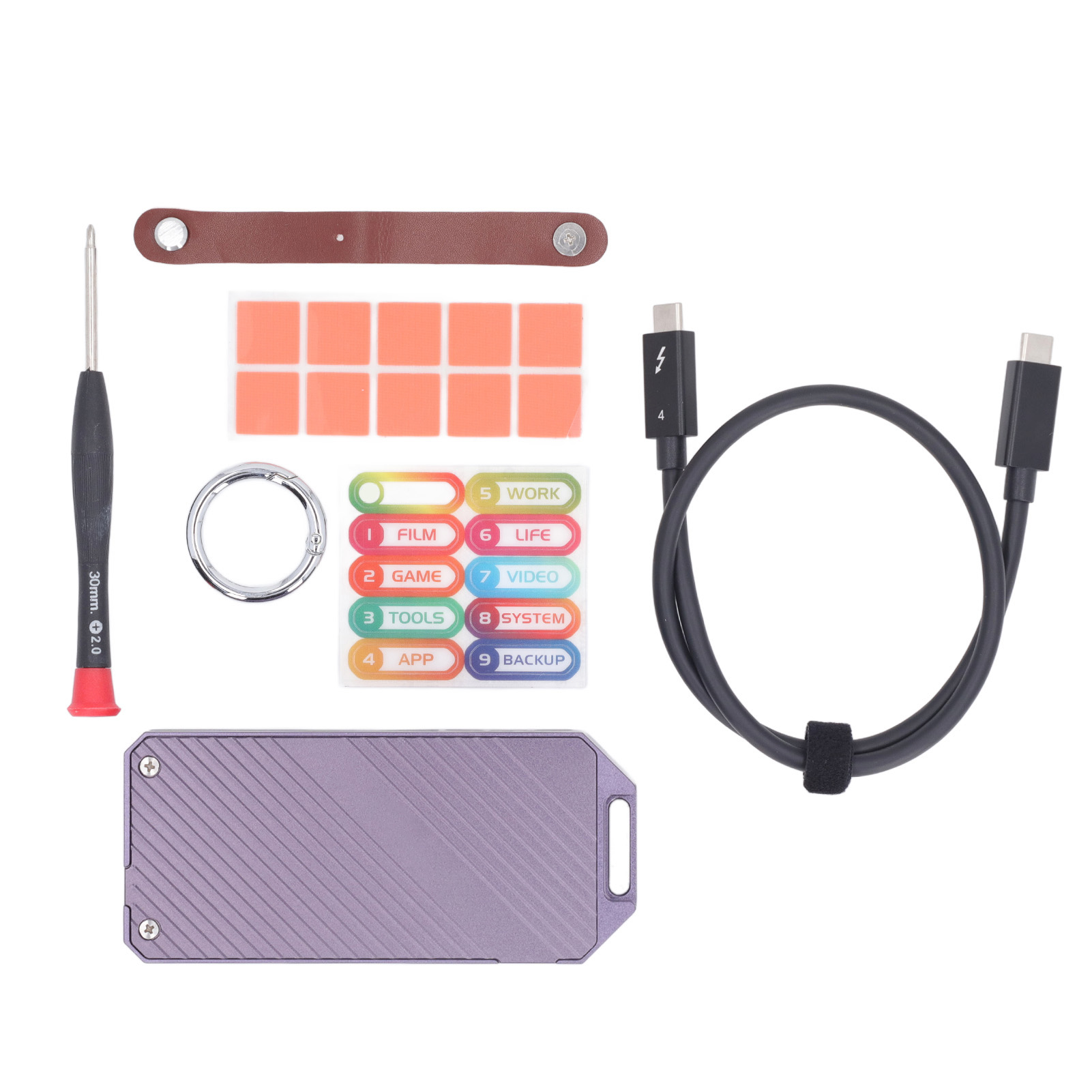 M.2 NVME SSD Hard Drive Enclosure Professional 40Gbps USB 4.0 Hard ...