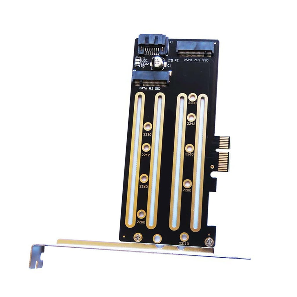 M.2 NVME SSD To PCIe 4.0 X1 Adapter Card for Desktop PC 2230 2242 2260 2280 SSD - Walmart.com