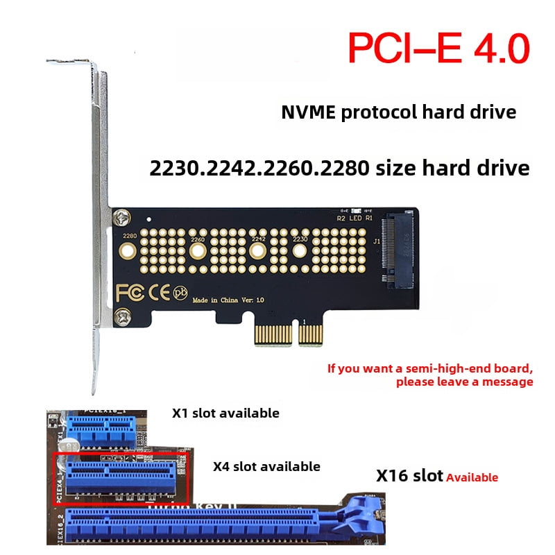 M.2 NVME SSD hard disk transfer PCIE PCI-E4.0 X4 X8 x16 high-speed ...