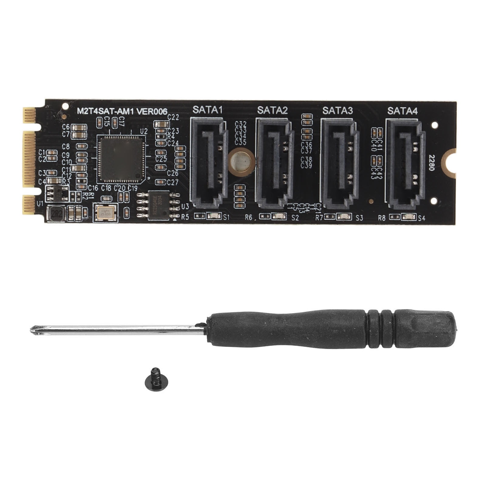 M.2 NVME to SATA Adapter Card Drive Free Plug and Play M2 KEYM NVME ...