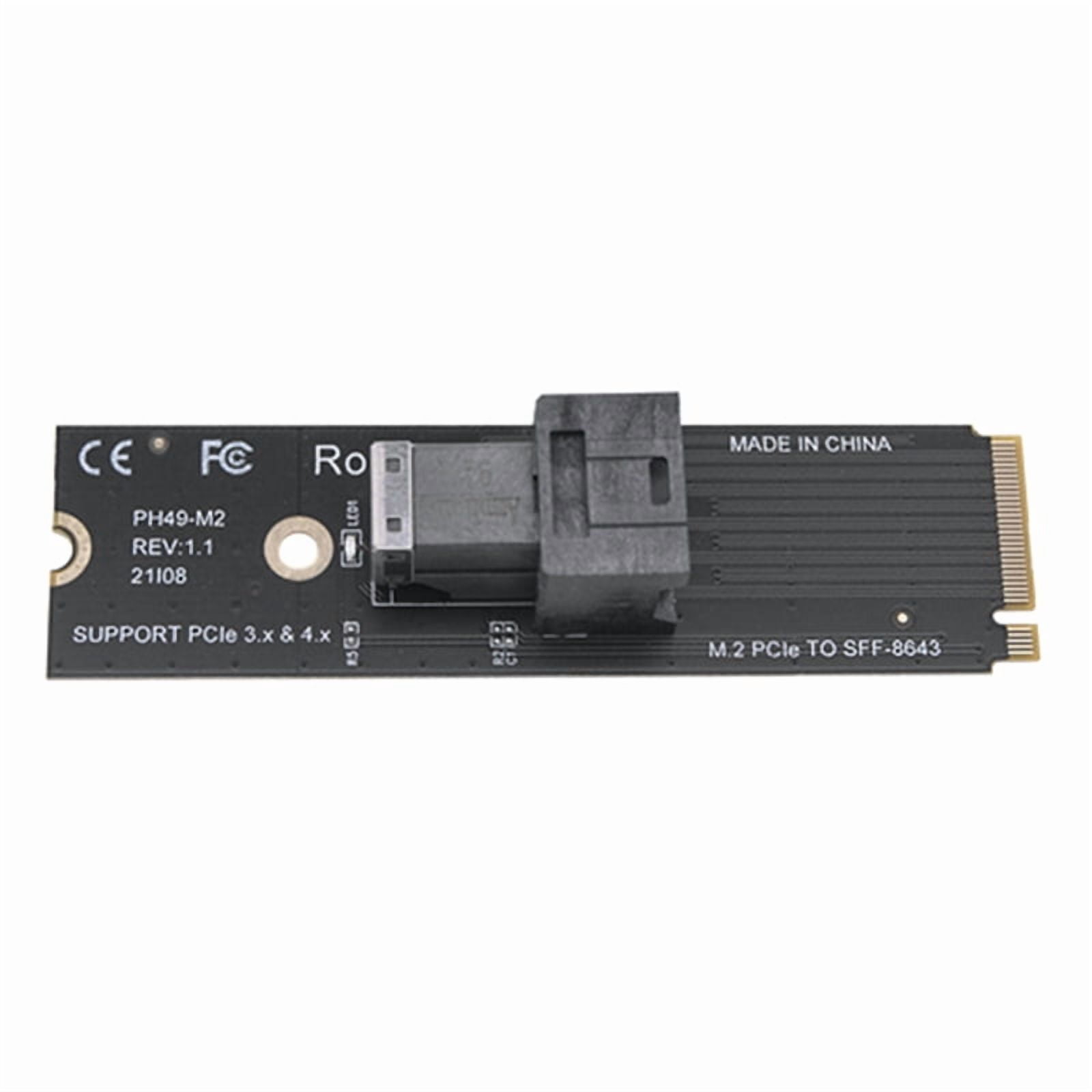 M.2 NVME to U.2 Converter Card Mkey PCIeX4 M.2 PCIe to SFF8643 Hard ...