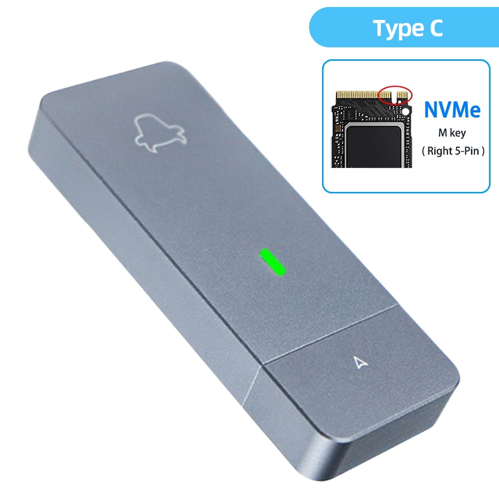 M.2 NVMe 2230 SSD Enclosure Case USB A USB C Adapter 10Gbps USB3.2 Gen2 ...