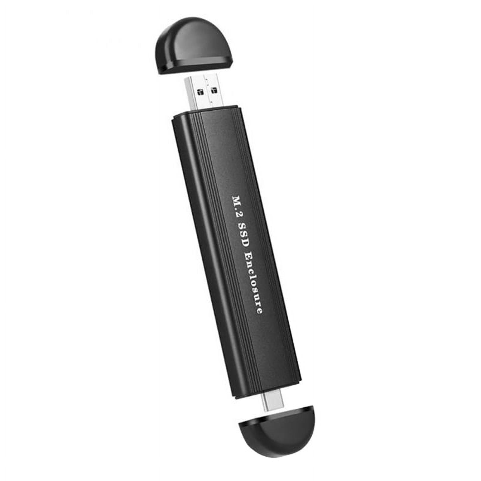 M.2 NVMe/SATA Dual Protocol SSD Enclosure Adapter Aluminum 10 Gbps USB ...