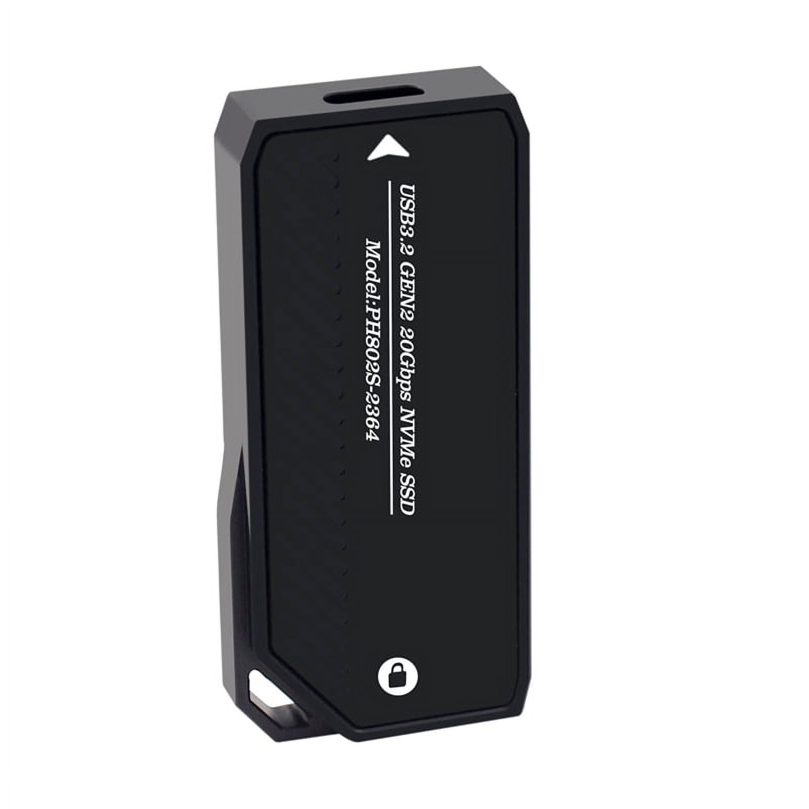 M.2 NVMe SSD Enclosure 20Gbps USB 3.0 Type C PCIe External Case USB3 M2 ...