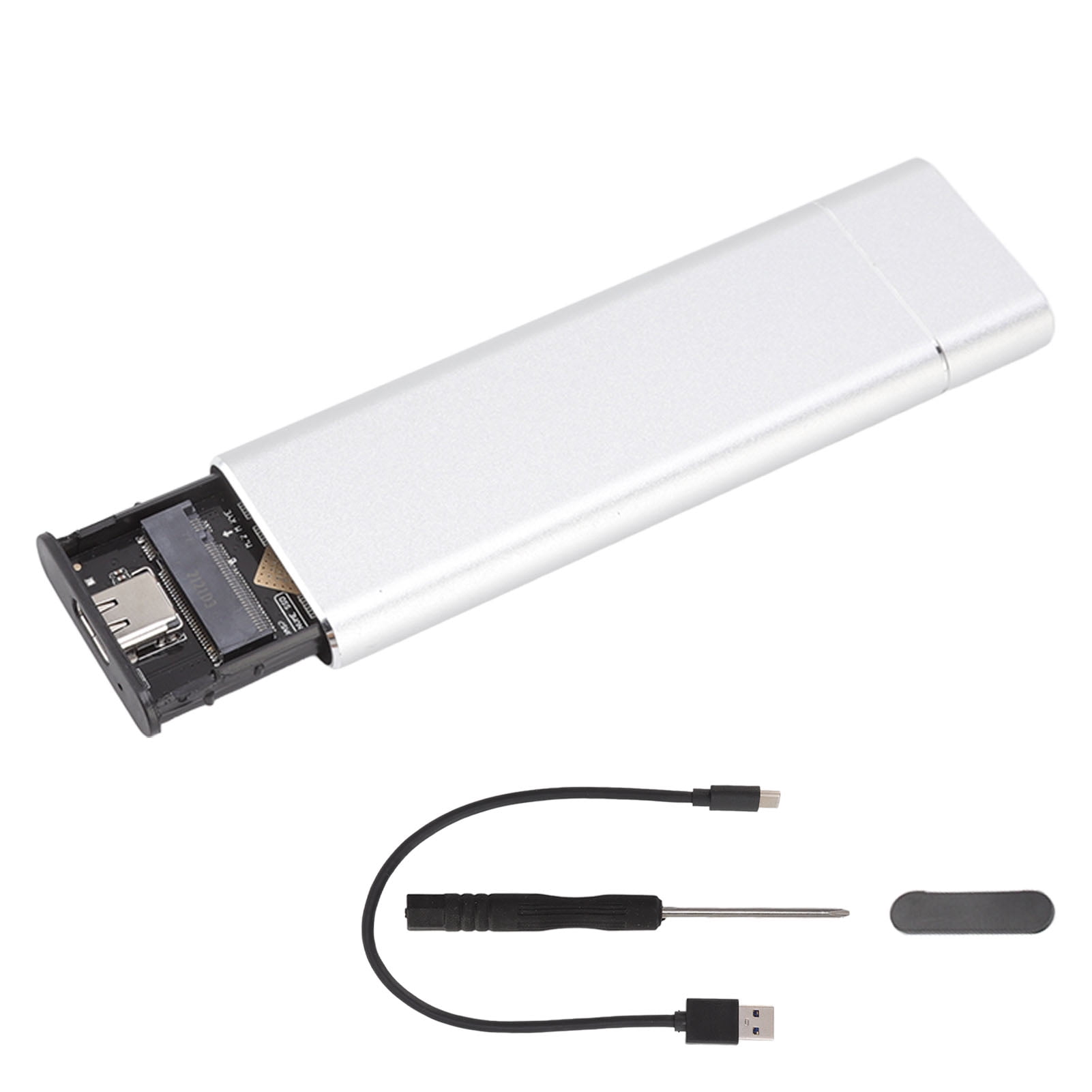 M.2 NVMe SSD Enclosure Aluminum USB3.1 to NVMe PCIe M Key Type C ...