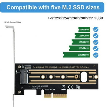 M.2 Key A E to M.2 NVME Adapter Card Solt Socket For NVMe SSD #p# PCI ...