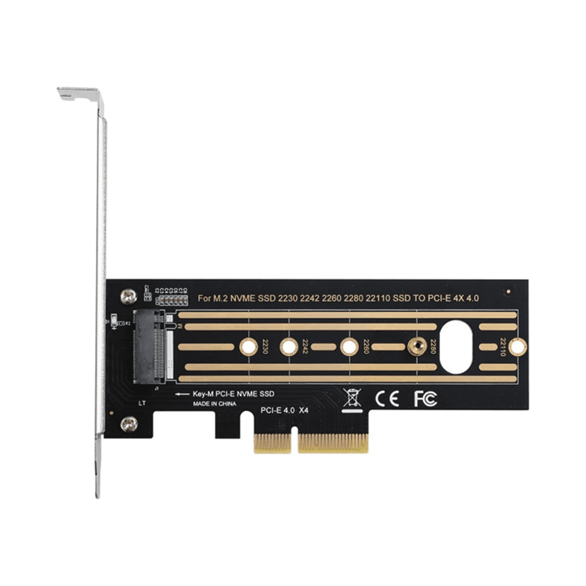 M.2 NVMe SSD to PCIE Adapter M-Key Interface Card for PCIe X16 Hard ...