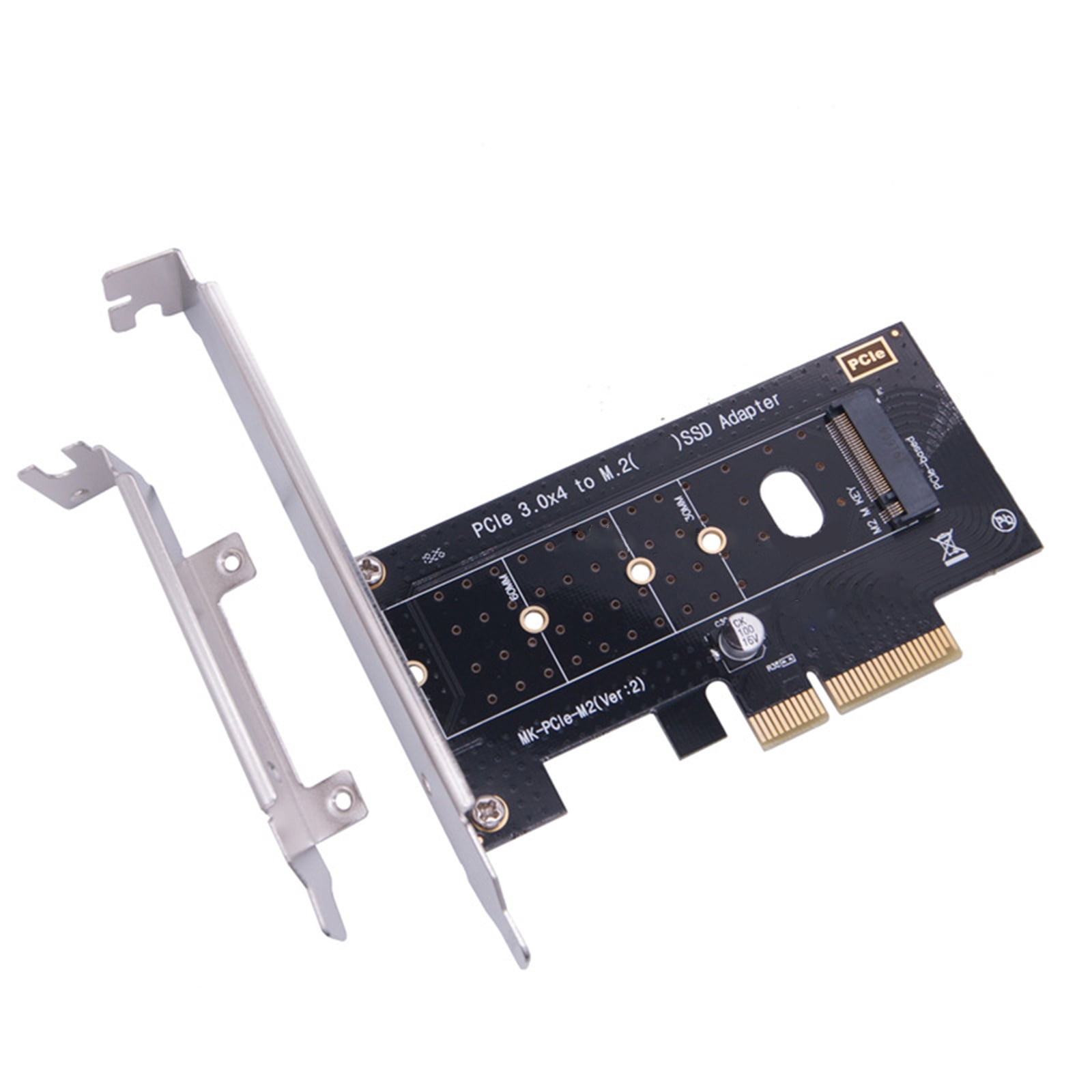 M.2 NVMe SSD to PCIE X4 Converter Card M Key Risers PCIE 4X 2230 2242 ...