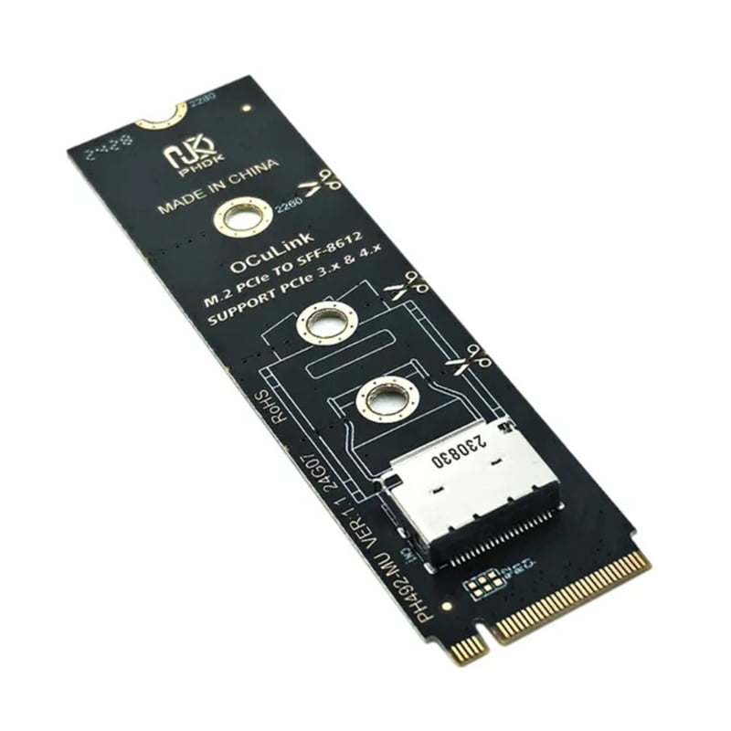 M.2 NVMe To OcuLink SFF-8611 SFF-8612 Adapter Card For U.2 U.3 SSD ...
