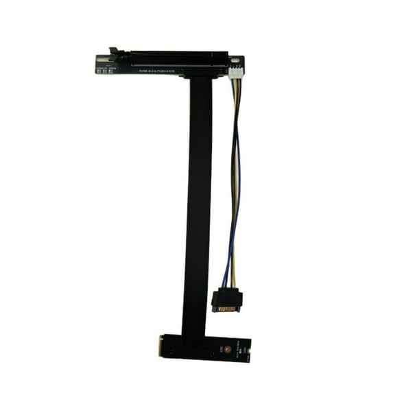M.2 NVMe to PCIe X16 Extender Gen4 Adapter Cable Turn Right FFC ...