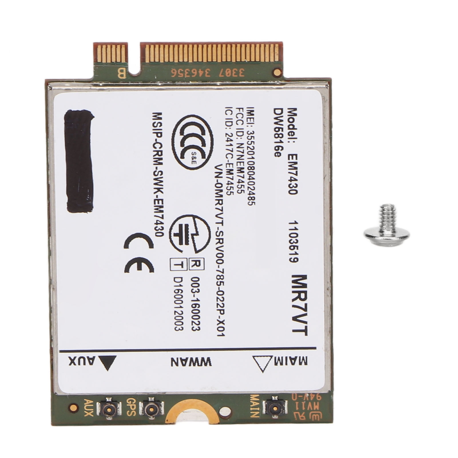 M.2 Network Card,4G LTE Network Card for for Latitude 7280 7285 7290 ...
