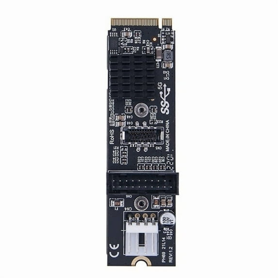 M.2 PCIe To USB 3.0 Expansion Card With 10Gbps Speed For NVMe SSD ...