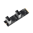 M.2 PCIe3.0 to 8 Ports SATA 6G Multiplier Controller Card B/M Key NGFF ...